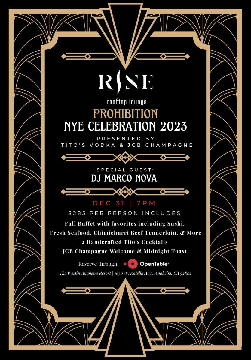 Tantalizing Libations - Anaheim Rooftop Lounge | RISE